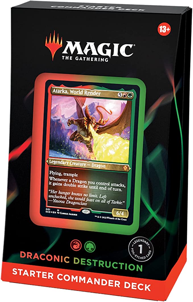 Magic The Gathering - Starter Commander Deck - Draconic Destruction ...